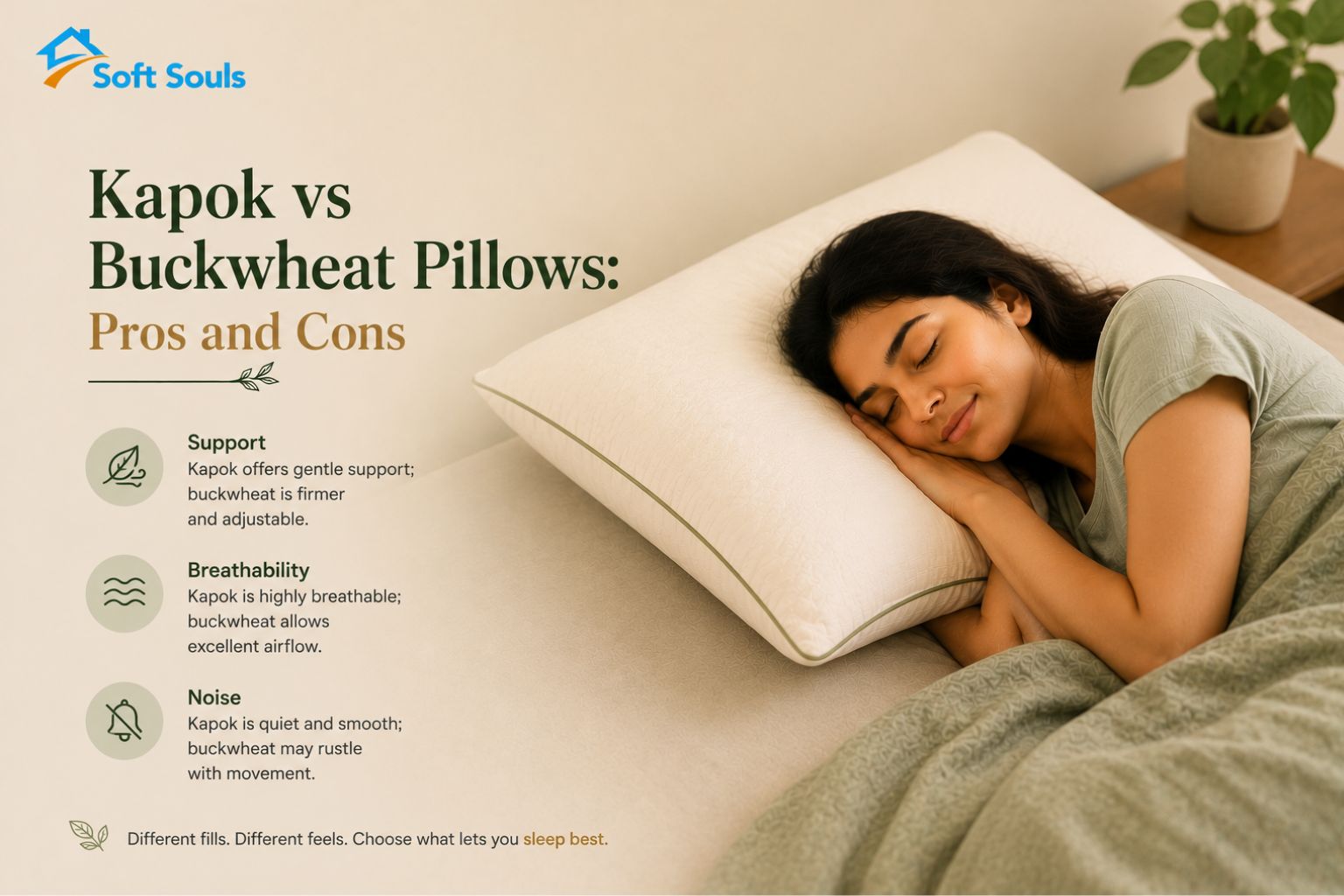 Kapok vs Buckwheat Pillows: Pros and Cons
